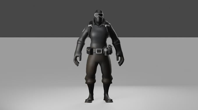 Build 3d game character model, gmod character, dayz game model, daz ...