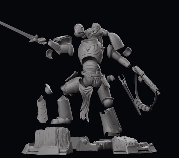 Create cut and key model,miniature,action figure,dnd fantasy miniature ...