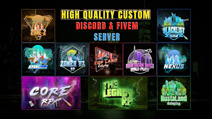 Do animated discord logo animation banner gif, pfp, rp, roleplay, icon ...