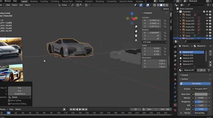 Realistic 3d classic car design, 3d car animation,3d automotive car ...