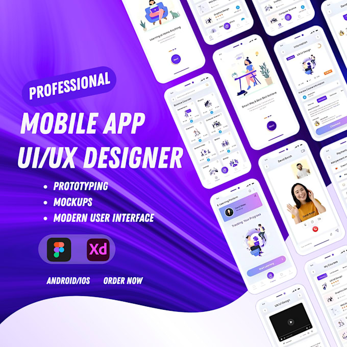Design stunning mobile app ui ux design in figma by Syed1hussain | Fiverr