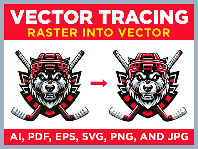 Vector tracing, convert raster to vector, redraw, recreate, fix logo quick by Ahsanul_hoque | Fiverr
