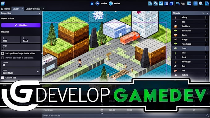 Develop a high quality 2d game for you using gdevelop by Ronald_sean | Fiverr