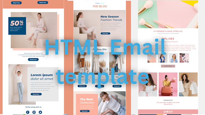 Coding professional html email template or newsletter by Htmlemailtempla | Fiverr