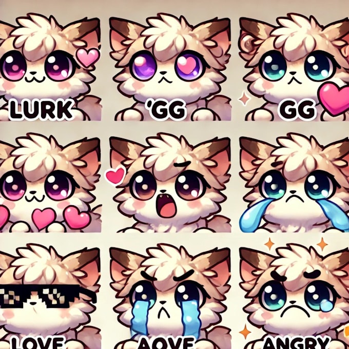 Create your own twitch emotes by Dompos | Fiverr Create your own twitch emotes by Dompos | Fiverr
