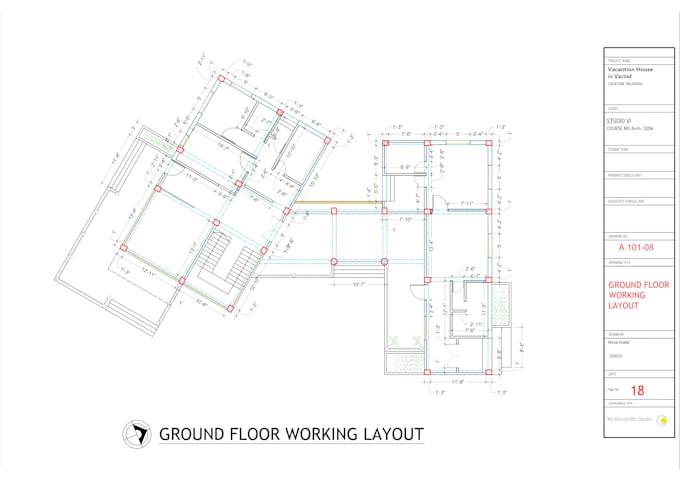 Draw your architectural floorplans with autocad by Arafat_mirza | Fiverr