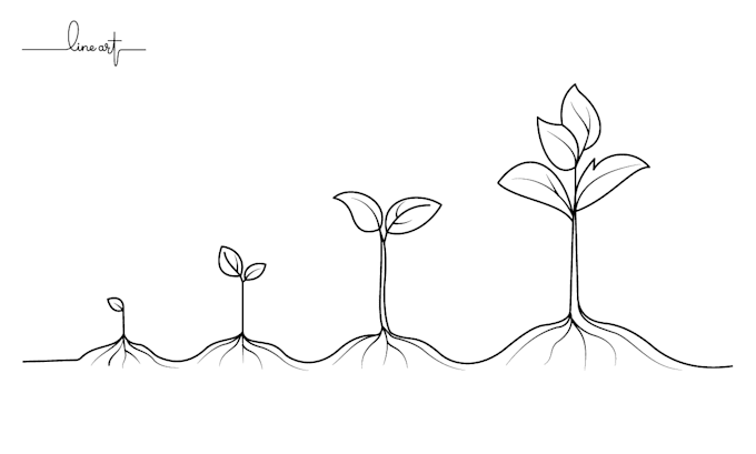Create simple vector line art and outline illustrations by Uhnusali ...