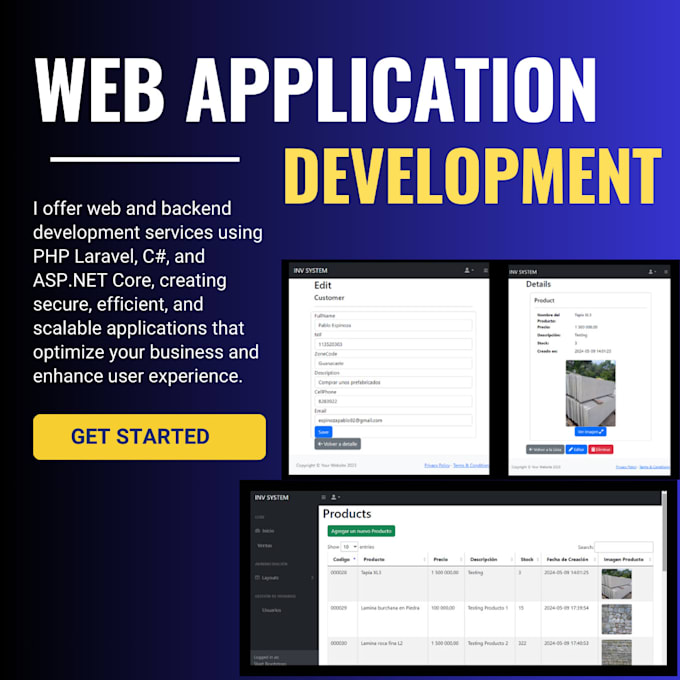 Develop a web app by Pablo_esp_dev | Fiverr