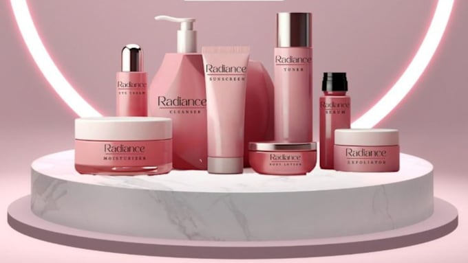 Create 3d cosmetics animation, cosmetics animation video 3d perfume ...