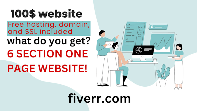 One page website with free domain and hosting by Orimi2080 | Fiverr
