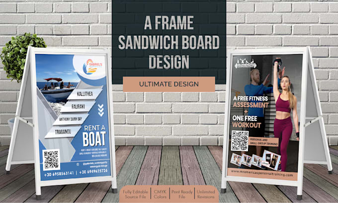 Design a superior printable a frame sign or sandwich board by Bilalbaaz ...