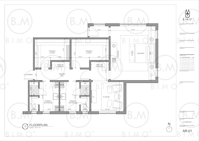 Draw, redraw 2d architectural floor plan, blueprint autocad by Tofixplanner | Fiverr