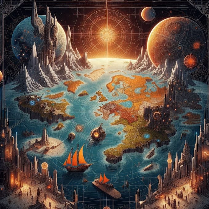 Make your dream fantasy map by Naerinca | Fiverr