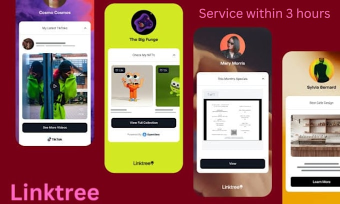 Setup linktree, taplink, beacons link in bio within 3 hours by Resnakhan | Fiverr