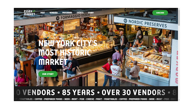 Design supermarket website warehouse supermarket landing page groceries ...