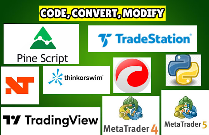 Convert tradingview pine script to ctrader, quantower, ninjatrader, mt4 mt5 by Blessingvict | Fiverr
