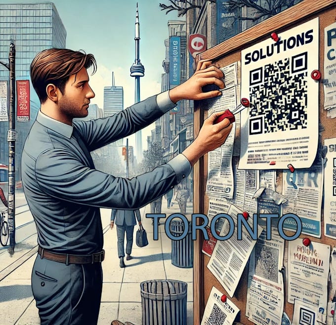 Do local flyer and sticker distribution with qr codes for downtown ...