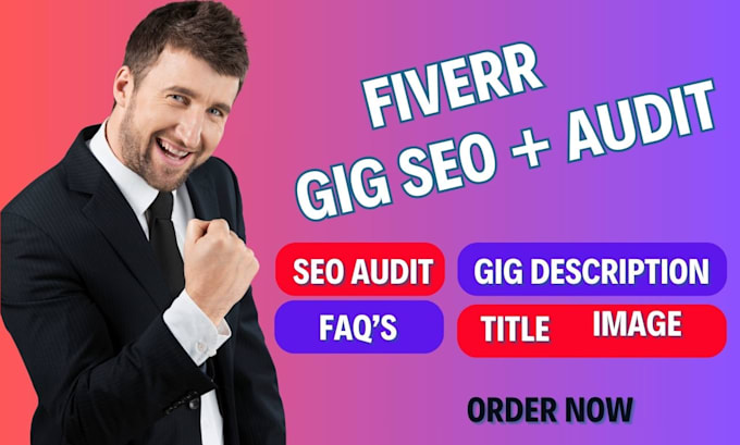 Write gig description, fiverr profile, fiverr gig content and gig image ...