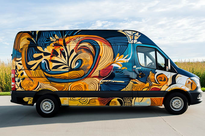 Create awesome car, van, vehicle wrap design by Chamallace | Fiverr