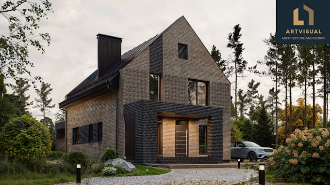 Visualize rendering architecture 3d design of exterior of house in any style by Artvisual_arch ...
