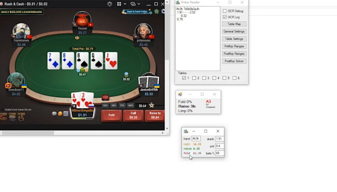 Create an ai poker automation using gto by John_harry95 | Fiverr