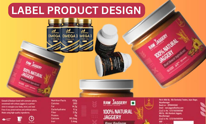 Create attractive product label design product packaging design by ...