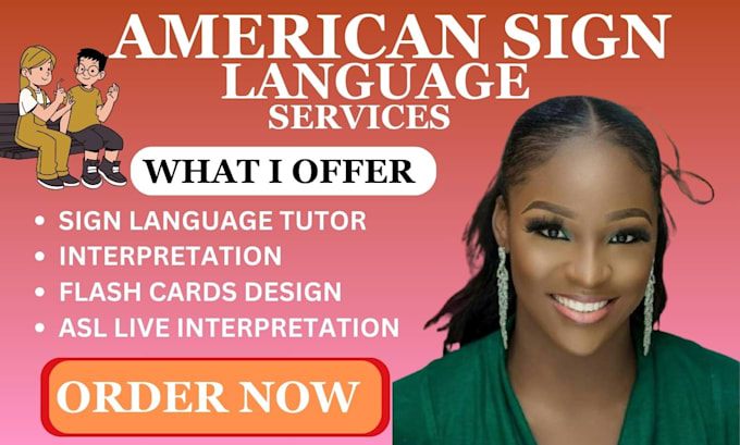 Tutor you american sign language asl sign language by Vivankate | Fiverr
