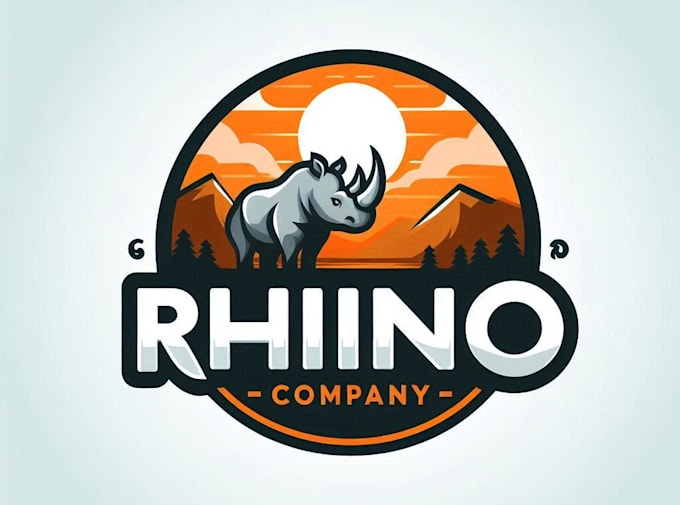 Design amazing rhino logo by Audrey_gavala | Fiverr