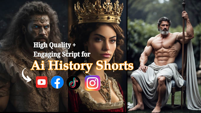 Create quality viral ai history youtube shorts, reels trivia shorts, bible story by Gabriel ...