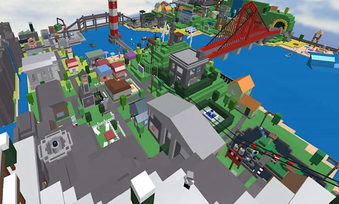 Create custom roblox map, roblox obby, roblox tycoon, roblox assets 3d model by Bruno_figs | Fiverr