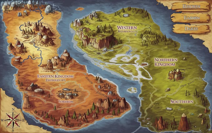Make fantasy maps of world, region for your rpg game by Miemvaler | Fiverr