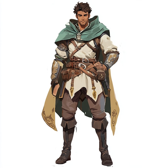 Make a dnd character art and dnd character art by Timinel | Fiverr