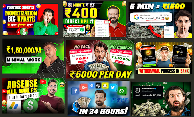 Do thumbnail designing with a passion for creating eye catching high ...