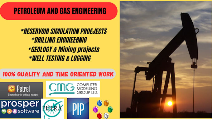Manage petroleum engineering projects, reservoir simulation, drilling ...