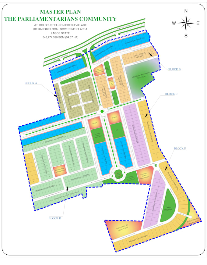 Do city master planning, town planning, landscape design for real estate by Ecoplan2 | Fiverr