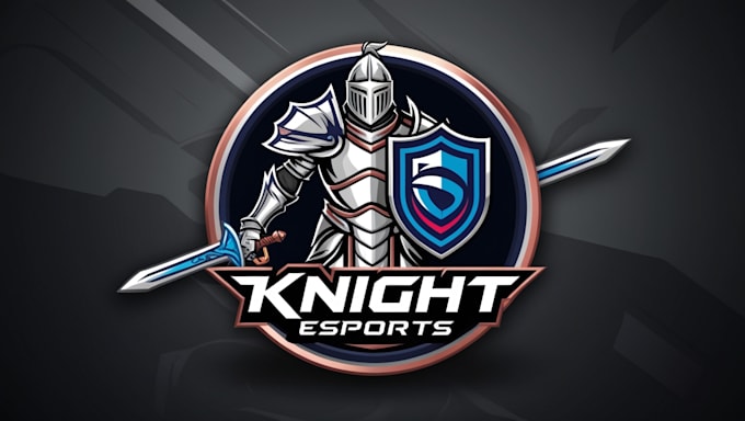 Do custom knight esport mascot logo design by Annidrake | Fiverr