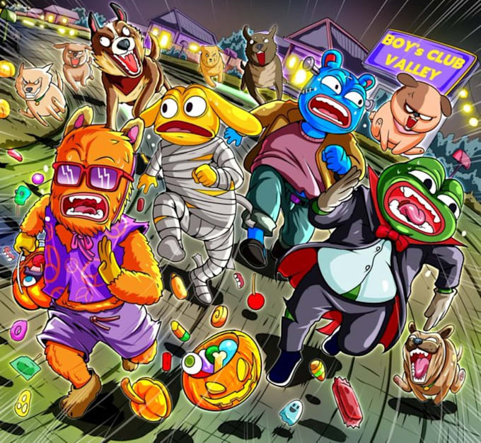 Create meme art, crypto meme coin, meme video mascot design,2d ...