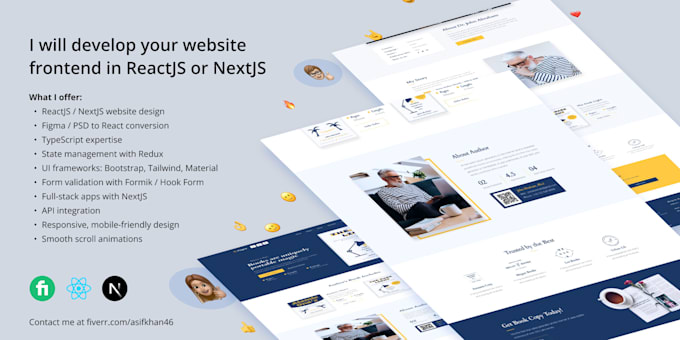 Develop your website frontend in reactjs and nextjs by Asifkhan46 | Fiverr Develop your website frontend in reactjs and nextjs by Asifkhan46 | Fiverr