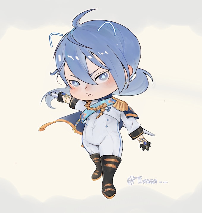 Draw cute chibi character for avartar, oc, vtuber and more by ...