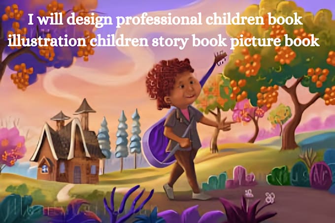Design professional children book illustration children story book ...