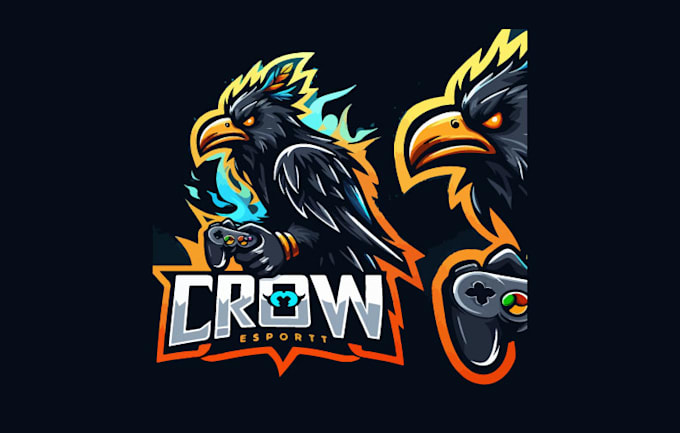 Do awesome crow esports mascot logo with express delivery by Joher ...