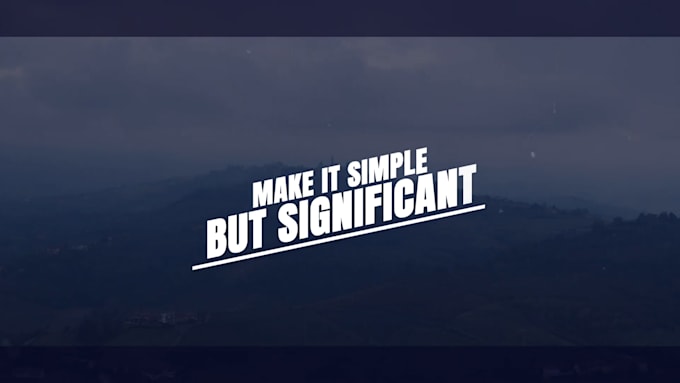 2d and 3d title animation by Ramazanovemil | Fiverr