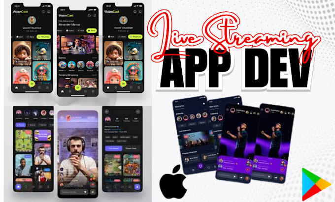 Build live streaming app video streaming app vod app ott app by Luca ...