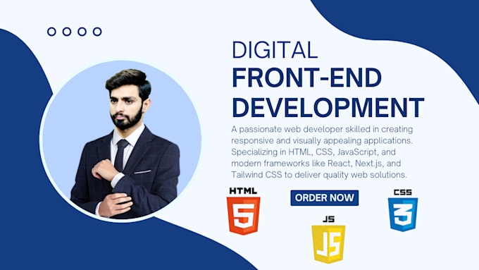 Frontend web developer html css react js next js expert by Mudasaryaqoob12 | Fiverr