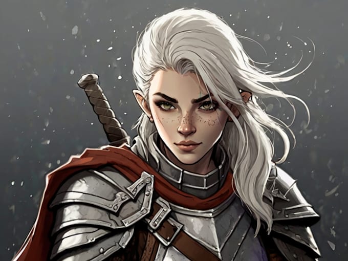 Make fantasy dnd character logo and friendship portrait by Sobhalem ...