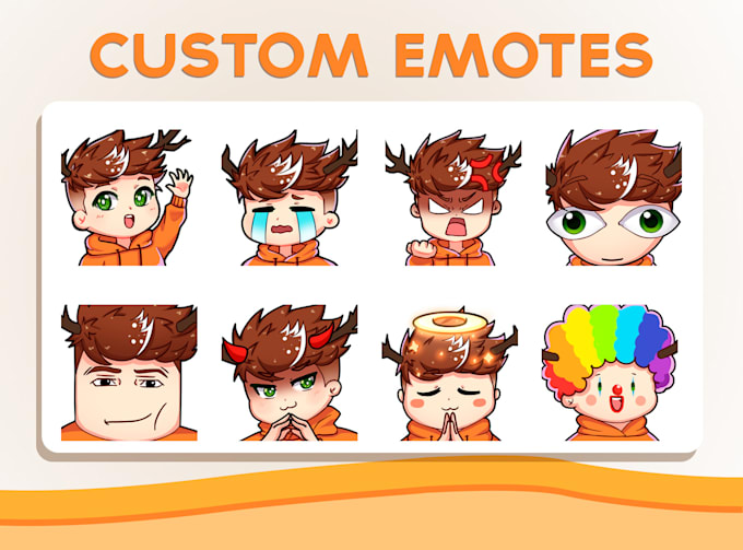 Draw emotes and badges by Kerberosart | Fiverr