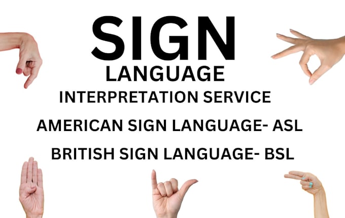Interpret american sign language, british sign language to text, tutor ...