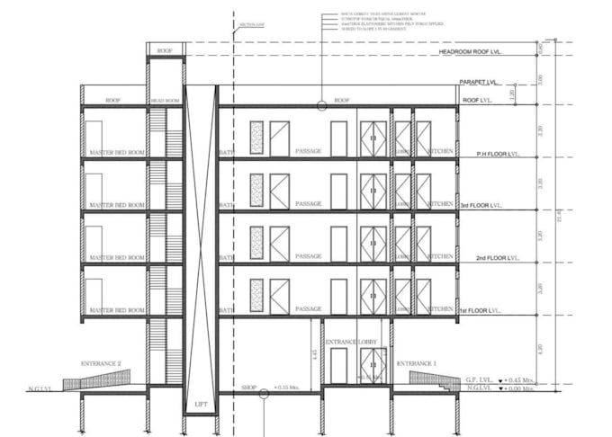 2d drawing, autocad, building plan, mechanical drawing, and dimension ...