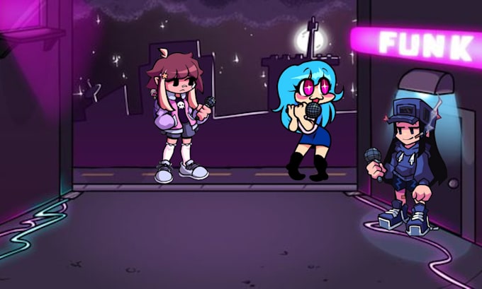 Draw fnf character, fnf mod, fnf sprite, fnf animation, fnf background