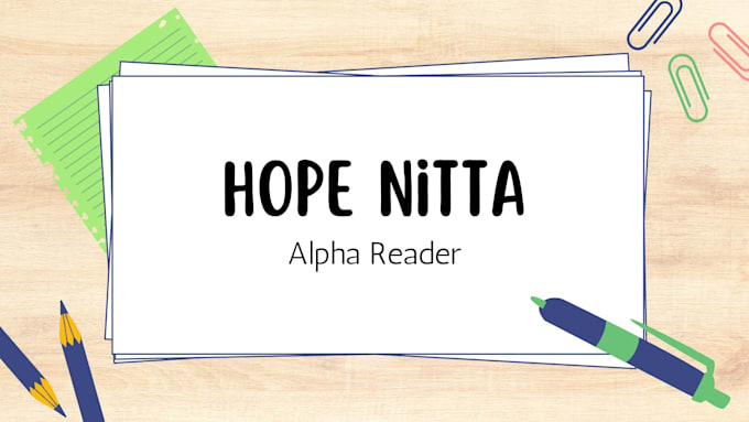 Alpha read your unfinished manuscript by Hope_nitta | Fiverr
